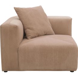 Sofa-Eckelement Home Affaire, B:108cm H:69cm T:108cm, rosa, 100% Polyester, Polsterelemente, "Gerrid", Cord-Bezug, Modul-Eckelement, auch einzeln