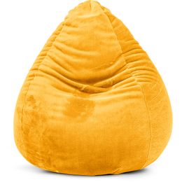 Sitzsack MAGMA HEIMTEX, B:110cm, gelb, Bezug: 100% Polyester, Kinderzimmer, Sitzsäcke, "Beanbag SOFTY XL"