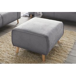 Hocker Home Affaire, B:97cm H:47cm T:66cm, grau, Struktur fein ( 100% Polyester);Struktur weich (92% Polyester, 8% Nylon);Struktur fein ( 100%