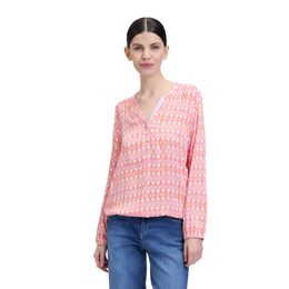 Cartoon Damen Schlupfbluse "Damen mit Muster", rosa, Gr. 44, Obermaterial: 100% Viskose, Blusen
