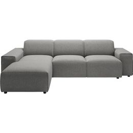 Ecksofa Home Affaire, B:264cm H:71cm T:191cm, grau, 100% Polyester, Wohnzimmer, Sofas, "Glimminge L-Form auch in Breitcord, Feincord + Easy