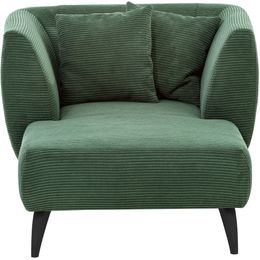 Loveseat Home Affaire, B:108cm H:84cm T:155cm, gr&uuml;n, 100% Polyester, Sessel, "Colori"