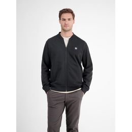 Lerros Herren Sweatjacke "Lerros College-Sweatjacke f&uuml;r Herren"schwarz, Gr. S, 50% Baumwolle, 50% Polyester, Sweatjacken