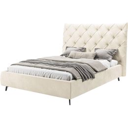 Polsterbett Home Affaire, B:196cm H:105cm L:254cm, beige, 94% Polyester, 6% Nylon, Betten, "Maxime, in 4 Breiten bis 200cm, auch in Leder",