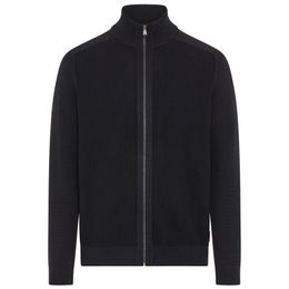 JOOP! JOOP JEANS Herren Strickjacke "Olegor"dunkelblau, Gr. XL, clean, unifarben, Strick, Obermaterial: 100% Baumwolle, Strickjacken, mit Rei&szlig;verschluss