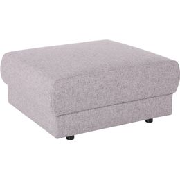 Hocker Home Affaire, B:92cm H:44cm T:85cm, grau, Luxus-Microfaser Lederoptik (100% Polyester);Struktur grob (100% Polyester);Samtoptik (100%