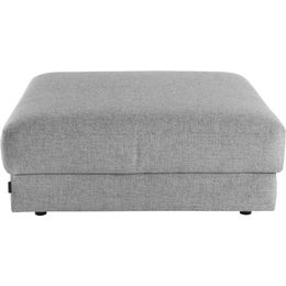 Sofa-Mittelelement Home Affaire, B:109cm H:43cm T:114cm, grau, 100% Polyester, Polsterelemente, "Bloomfield Mega Hocker in 2 Gr&ouml;&szlig;en", passende