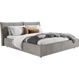 Polsterbett Places of Style, B:232cm H:100cm L:230cm, grau, 95% Polyester / 5% Nylon, Betten, "Priora in 4 Breiten bis 200cm", auch in NaturLEDER,