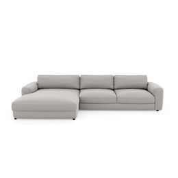 Ecksofa Home Affaire, B:303cm H:84cm T:176cm, grau, 100% Polyester, Wohnzimmer, Sofas, "Bloomfield, elegant, viel Platz, Mega Couch, Breite 303cm,