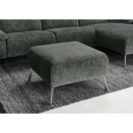 Polsterhocker Home Affaire, B:75cm H:47cm T:75cm, grau, Chenille (59, 7% Polyester, 34, 4% Polyacryl, 5, 9% Viskose), Hocker, "Bellini", passend zur