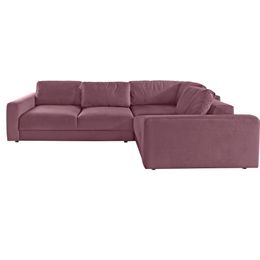 Ecksofa Home Affaire, B:304cm H:84cm T:224cm, rosa, 100% Polyester, Wohnzimmer, Sofas, "Bloomfield, Breite 304cm, Mega Polsterecke mit viel Platz,