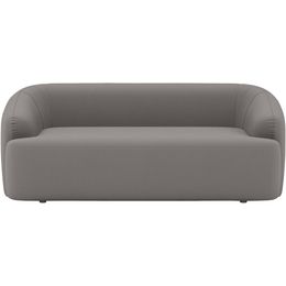 2-Sitzer Home Affaire, B:217cm H:81cm T:113cm, grau, 95% Polyester, 5% Polyamid, Sofas, "Nergal, Einzelsofa Breite 217cm, organisches Design",