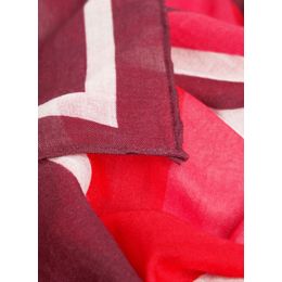 Schal Rabe "Schal", Damen, rot, 100%Polyester, gemustert, Modet&uuml;cher Schal