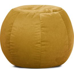 Sitzsack MAGMA HEIMTEX, B:75cm H:50cm, gelb, Bezug: 100% Polyester, Kinderzimmer, Sitzsäcke, "Plump MARLA"
