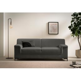 2,5-Sitzer Home Affaire, B:192cm H:76cm T:81cm, grau, 100% Polyester, Sofas, "Jamie 2 auch in Cord B/T/H: 192/81/76 cm", zeitlos, modern, mit
