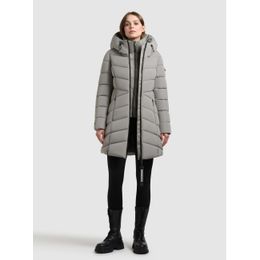 Khujo Damen Steppmantel "DIER 2IN1 (EINSATZ HERAUSNEHMBAR)"witcher gr&uuml;n, Gr. M, unifarben, 100% Polyester, M&auml;ntel