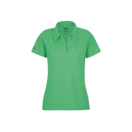 TRIGEMA Damen Poloshirt "TRIGEMA Poloshirt ohne Knopfleiste", gr&uuml;n, Basic, Gr. S, 100% Baumwolle, Shirts