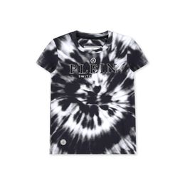 Philipp Plein Jungen T-Shirt "Tie Dye"0201, schwarz, wei&szlig;, Gr. 12, Obermaterial: 100% Baumwolle, Shirts