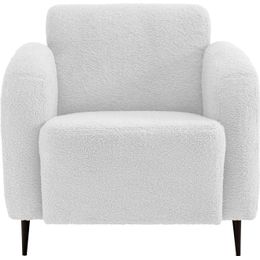 Cocktailsessel Home Affaire, B:85cm H:76cm T:90cm, wei&szlig;, Luxus-Microfser weich 100% Polyester;Struktur fein 100% Polyester, Sessel, "Marone", auch