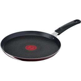 Tefal Crêpepfanne "Resist Intense", Ø 25cm + Höhe 1,8cm, rot, Pfannen, Emaille, Antihaft, Thermo-Signal, alle Herdarten außer Induktion