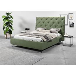 Polsterbett Home Affaire, B:196cm H:105cm L:234cm, gr&uuml;n, 94% Polyester, 6% Nylon, Betten, "Maxime, in 4 Breiten bis 200cm, auch in Leder",