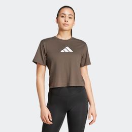 Damen T-Shirt "TR-ES BL TEE", gr&uuml;n, Gr. M, adidas Performance, Obermaterial: 70% Polyester, 30% Viskose, Shirts, Trainingsshirt,