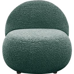 Sessel Home Affaire, B:73cm H:76cm T:75cm, blau, 100% Polyester, Sessel, "Mithras II Cocktailsessel, organische Formensprache, Solit&auml;r Sessel",