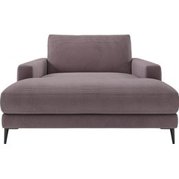 Chaiselongue Home Affaire, B:132cm H:84cm T:170cm, rosa, 95% Polyester, 5% Nylon, Sofas, "Downtown Loungem&ouml;bel zum Relaxen, B/T/H: 132/170/84 cm",