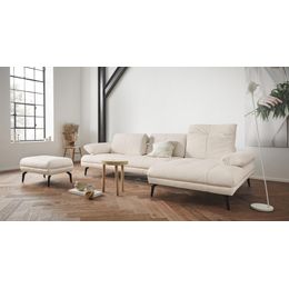 Ecksofa Home Affaire, B:295cm H:83cm T:162cm, beige, Struktur weich (100% Polyester);Struktur grob (100% Polyester);100% NaturLEDER, Wohnzimmer,