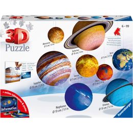 Ravensburger Kinder 3D-Puzzle "Planetensystem", bunt, Kunststoff, Puzzles, Made in Europe