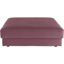 Sofa-Mittelelement Home Affaire, B:109cm H:43cm T:114cm, rosa, 100% Polyester, Polsterelemente, "Bloomfield Mega Hocker in 2 Gr&ouml;&szlig;en", passende