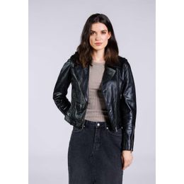 Freaky Nation Damen Lederjacke "Stine-FN", schwarz, Gr. XS, Oberstoff: 100% Leder; Futter: 100% Baumwolle, Jacken