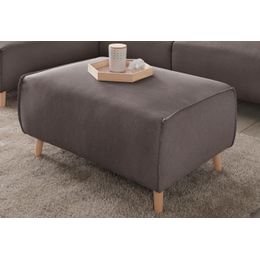 Hocker Home Affaire, B:97cm H:47cm T:66cm, grau, Struktur fein ( 100% Polyester);Struktur weich (92% Polyester, 8% Nylon);Struktur fein ( 100%