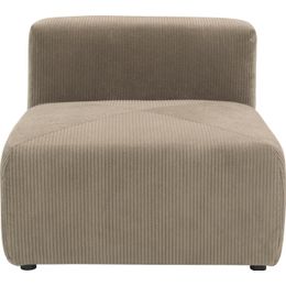 Sofaelement Home Affaire, B:85cm H:69cm T:108cm, braun, 100% Polyester, Polsterelemente, "Gerrid", Cord-Bezug, Mittelelement, auch einzeln stellbar