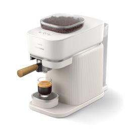 Espressomaschine "BAR302/20 mit Mahlwerk für ganze Bohnen", 1naturweiß, eschenholz, PHILIPS BARISTINA, Kaffeemaschinen, 16 bar Pumpendruck,