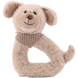 Sterntaler Kinder Greifling "Hund Lucky", grau, Baumwolle, Polyester, L:14cm, Greifspielzeug, mit Rassel