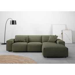 Ecksofa Home Affaire, B:264cm H:71cm T:191cm, gr&uuml;n, 96% Polyester, 4% Polyacryl, Wohnzimmer, Sofas, "Glimminge L-Form auch in Breitcord, Feincord +