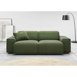 2,5-Sitzer Home Affaire, B:214cm H:71cm T:101cm, gr&uuml;n, 95% Polyester, 5% Nylon, Sofas, "Glimminge auch in Breitcord, Feincord + Easy care-Bezug",