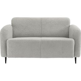 2-Sitzer Home Affaire, B:140cm H:76cm T:90cm, silber, Struktur fein 100% Polyester;Luxus-Microfaser weich 100% Polyester, Sofas, "Marone"