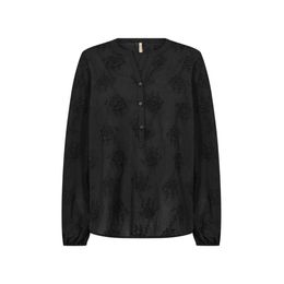 Blusentop soyaconcept "Soya Concept Shirt SC-BARBRA", Damen, Gr. S, 9999 schwarz, Obermaterial: 100% Baumwolle, Blusen Blusentop
