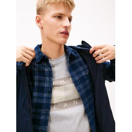 Tommy Jeans Herren Collegejacke "TJM FLEECE CHICAGO"schwarz night navy, Gr. XXL, Web, Obermaterial: 100% Polyamid, Jacken