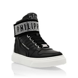 Philipp Plein Damen Sneaker "Mit Schmucksteinen", Gr. 350260, schwarz, crystal, Schuhe