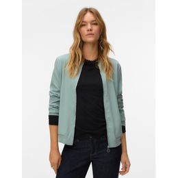 V&eacute;ro Moda VERO MODA Damen Bomberjacke "VMCOCO L/S BOMBER NOOS", grau, Gr. XL, unifarben, Web, Obermaterial: 96% Polyester, 4% Elasthan, Jacken, in modisch