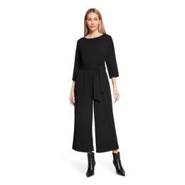 Overall Betty Barclay "Damen mit Eingrifftaschen", Damen, Gr. 38, Normalgr&ouml;&szlig;en, schwarz, Obermaterial: 96% Polyester, 4% Elasthan, figurumspielend, Rundhals, Overalls Overall