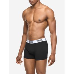 Lonsdale Herren Boxershorts "BOXERSHORTS 5ER-PACK NORTH CHALLOW", schwarz, Gr. 4XL, Obermaterial: 92% Baumwolle, 8% Elasthan, Unterhosen, 5er-Pack,