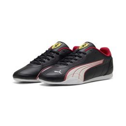 Sneaker Puma "Scuderia Ferrari Catch Sneakers Erwachsene", Gr. 40.5, schwarz, wei&szlig;, Obermaterial: Synthetik; Futter: Textil; Innensohle: Textil; Laufsohle: Gummi, Schuhe Sneaker
