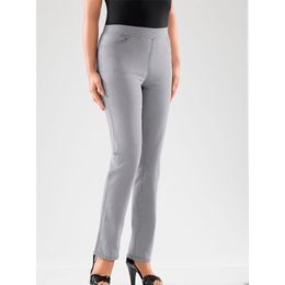 Classic Basics Damen Stretch-Jeans, grau, Gr. 235, unifarben, 84% Baumwolle, 15% Polyester, 1% Elasthan, Jeans