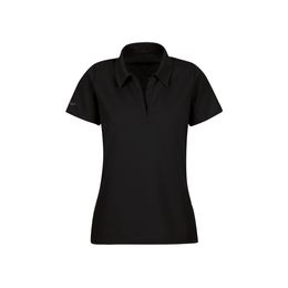 TRIGEMA Damen Poloshirt "TRIGEMA Poloshirt ohne Knopfleiste", schwarz, Basic, Gr. M, 100% Baumwolle, Shirts