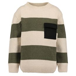 Blue Seven Jungen Strickpulloverschilf, Gr. 104, colorblocking, Strick, Obermaterial: 100% Polyester, Pullover