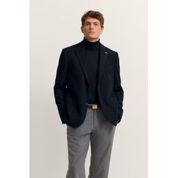 Bugatti Herren Sakko "Modern Fit", blau, Gr. 50, unifarben, 60% Polyester, 40% Baumwolle, Sakkos, klassisch & elegant mit Stretch-Futter